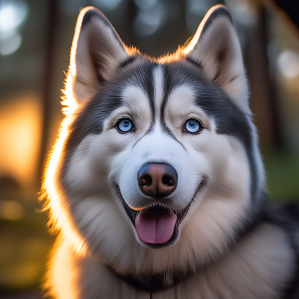 "Dog husky, aesthetically pleasing, beautiful, realistic, professional ...