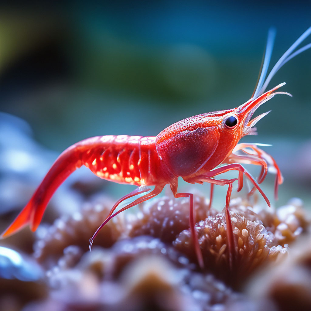 "Now the fauna. The shallow water is a beautiful freshwater shrimp ...