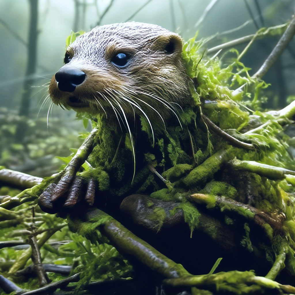 "©pingvin. series: The forgotten planet. hyperrealism, an evil ...