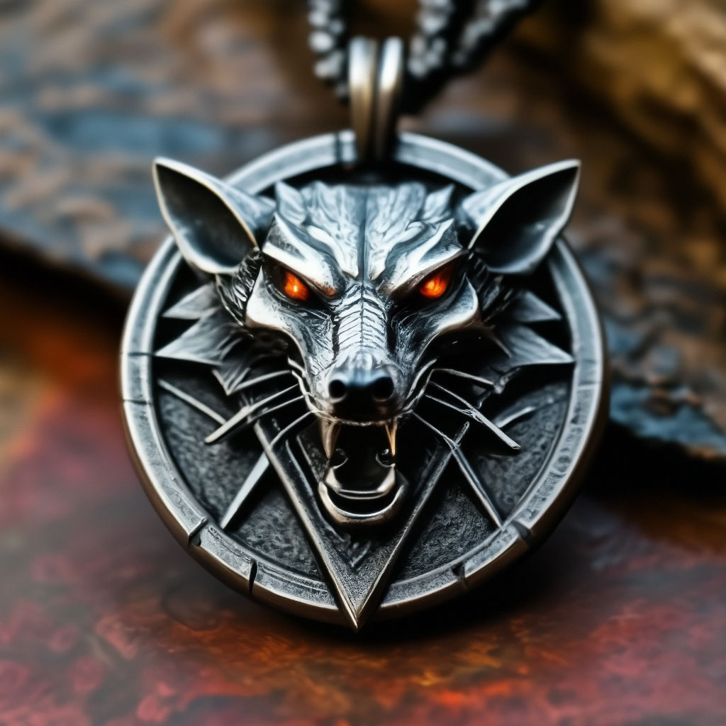 "The rat school witcher medallion" — image created in Shedevrum