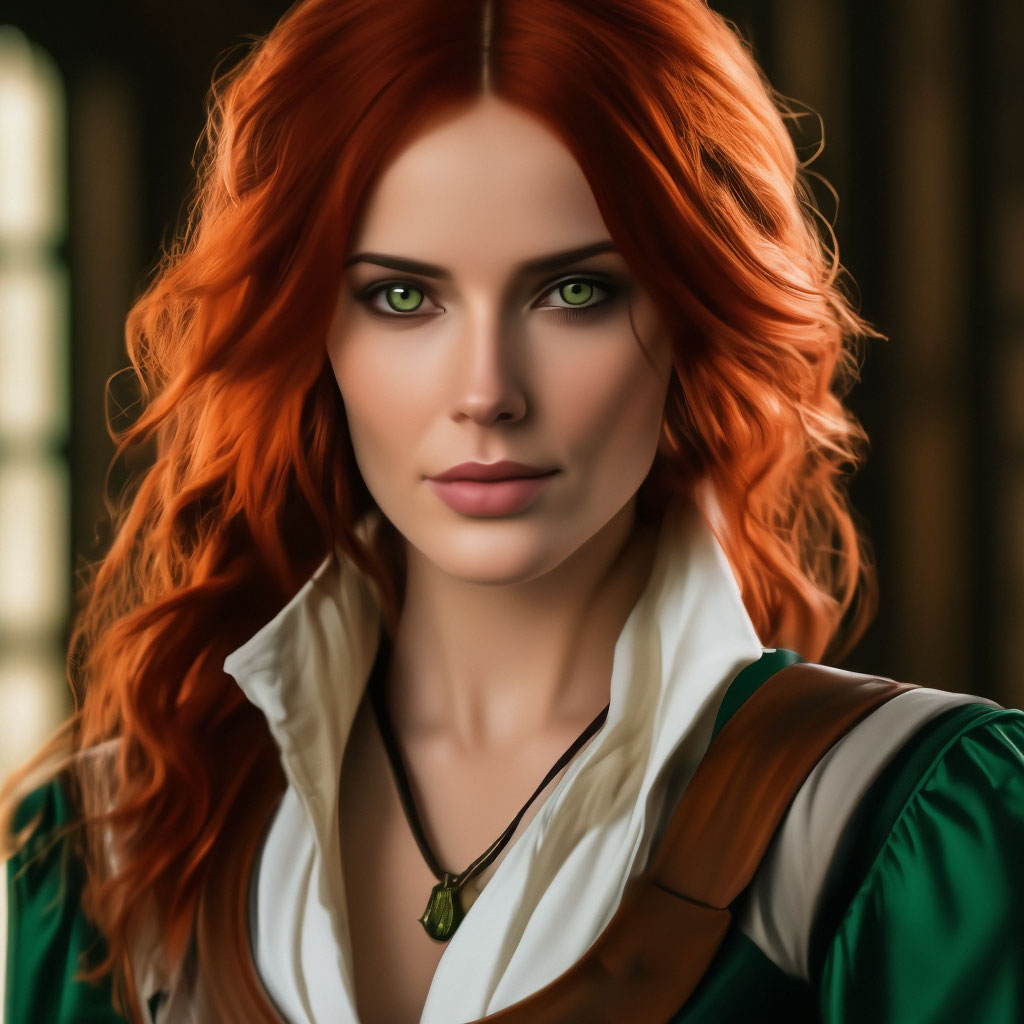 "In the books of the Witcher Saga, Triss Merigold is depicted as a ...