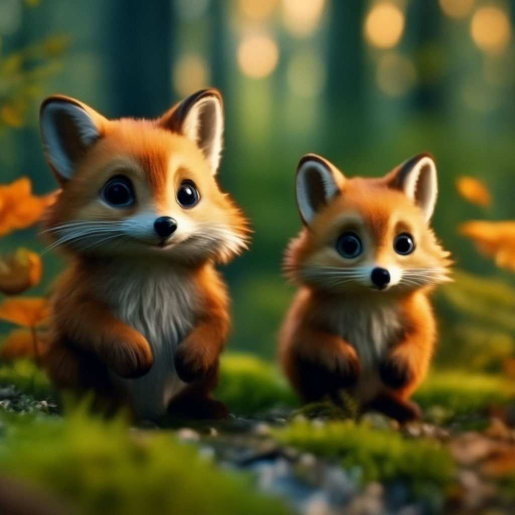 "Fabulous forest dwellers, aesthetically pleasing, beautiful, realistic ...