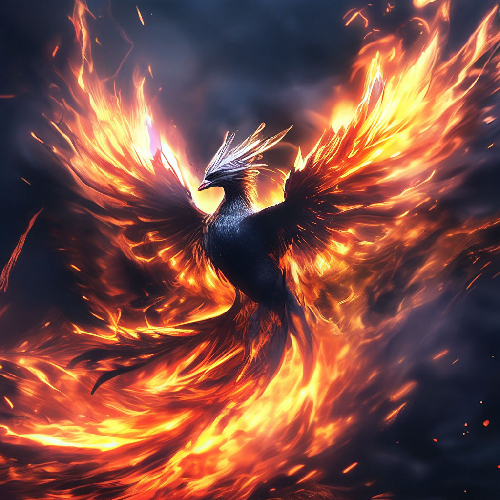 "Transparent phoenix black shades, transparency, horror, fantasy art ...
