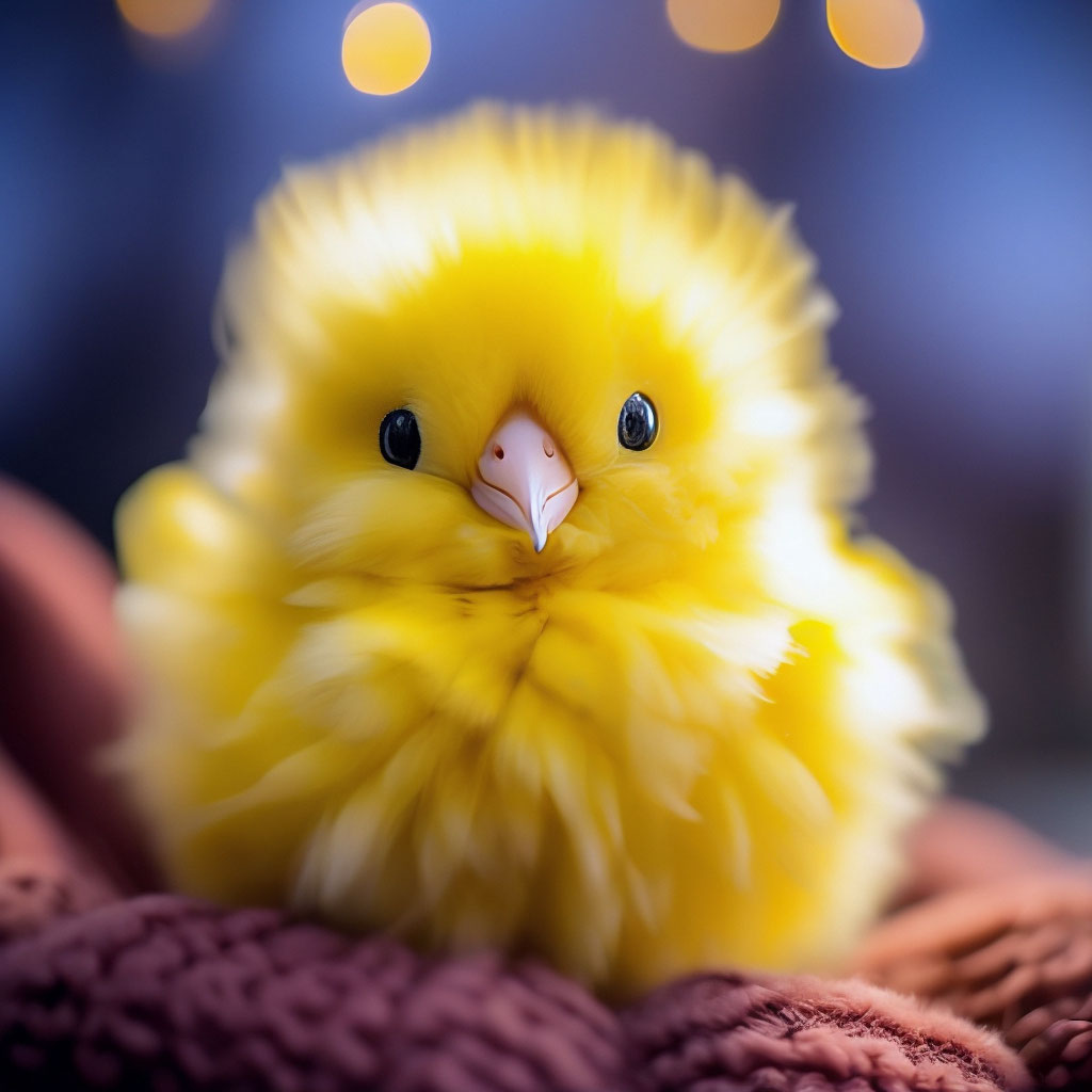 "Fluffy cute yellow creature, beautiful, professional photo, high ...