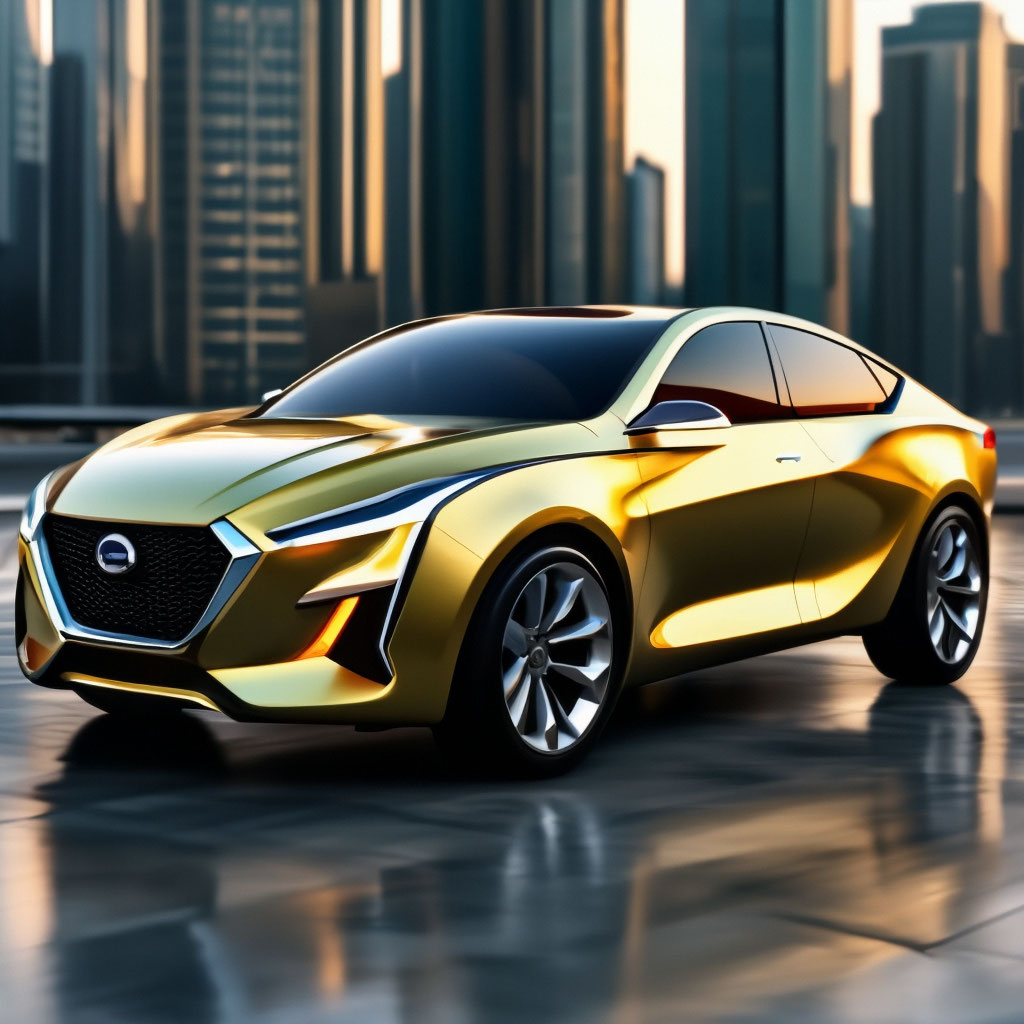 "Concept car Datsun Go c-class" — image created in Shedevrum