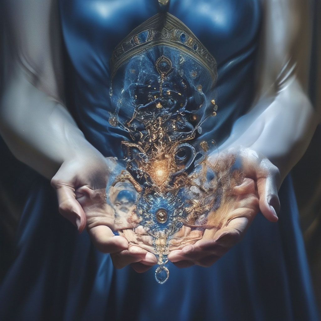 "The magic of hands and not some kind of fraud" — image created in ...