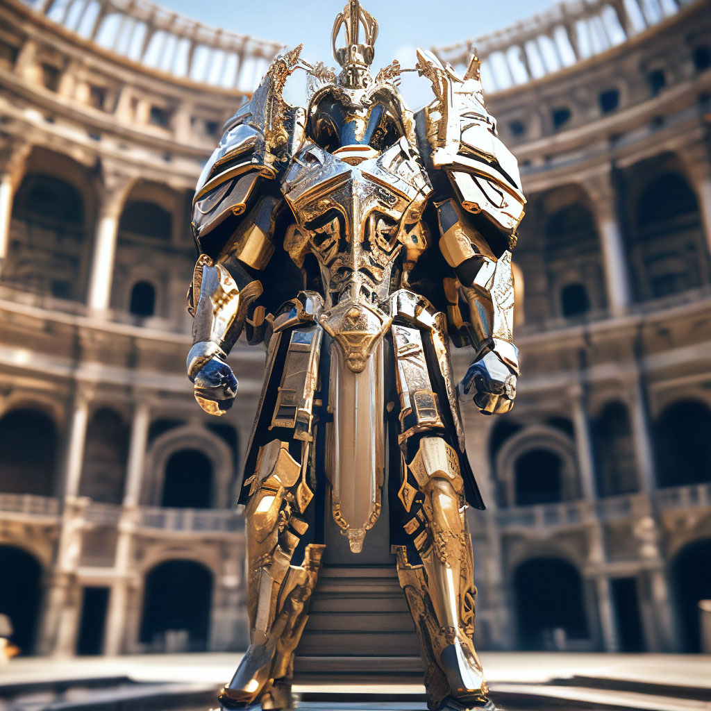 "©TipTop mechanical ancient gladiator Evangelion-Titan of huge ...