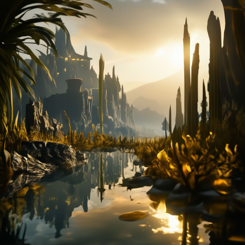 "The pursuit of gold dark Botanical, mystery horror, fantasy MMORPG ...