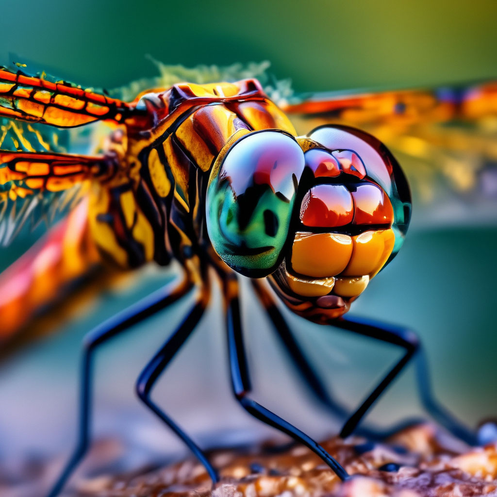 "Macro photography dragonfly 4k professional photo realistic" — image ...