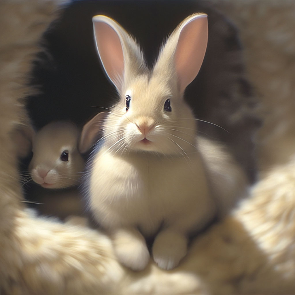 "Rabbit mink" — image created in Shedevrum