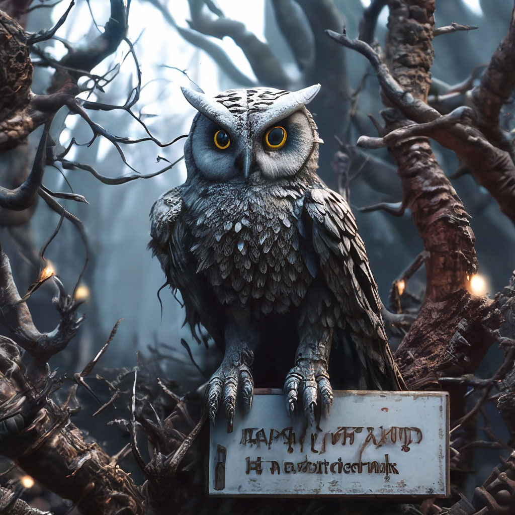 "Surrealism, grotesque, hyper detail,mysticism, demonic, gnarled forest ...