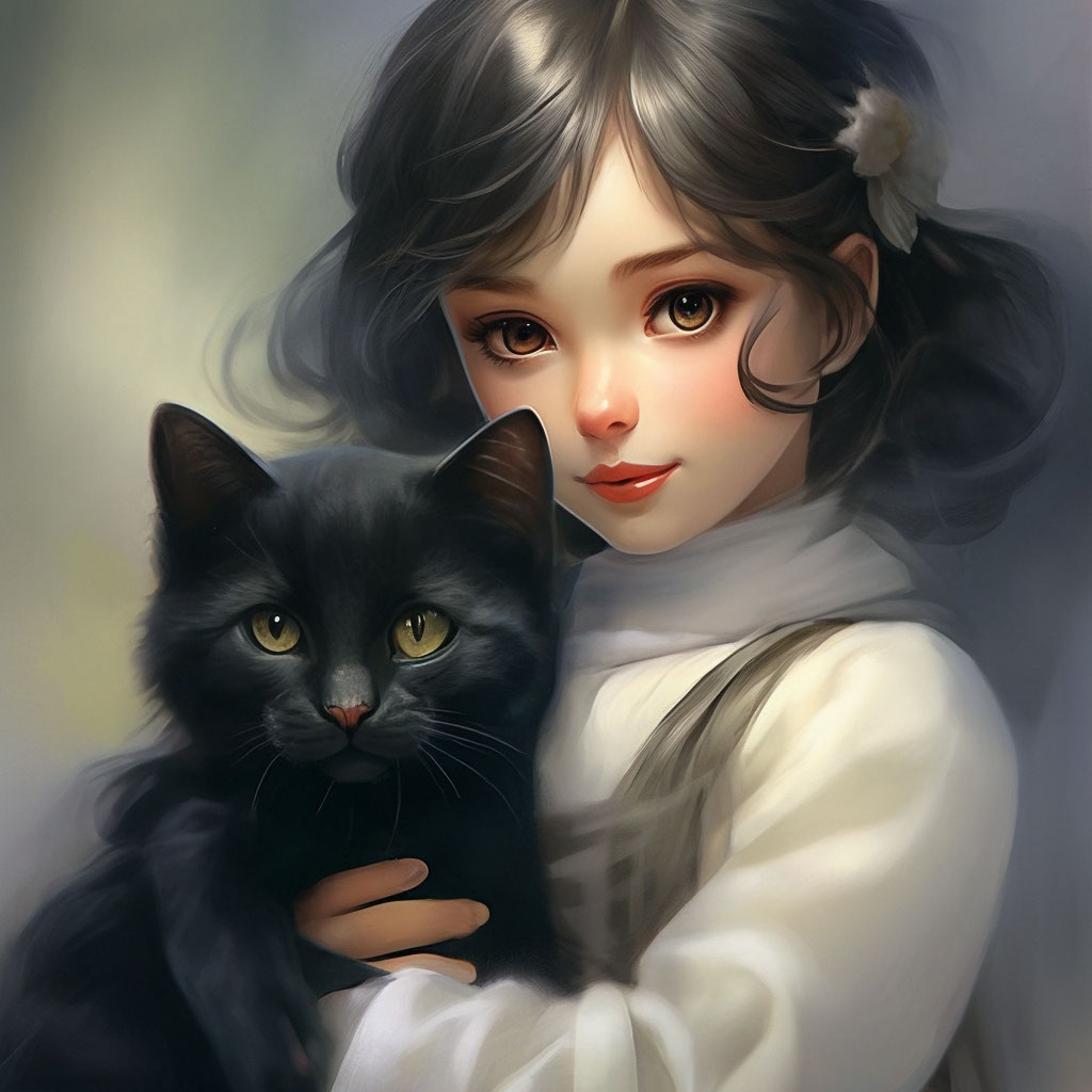 "Beautiful fourth-grader girl,dark hair, square haircut, fair skin ...
