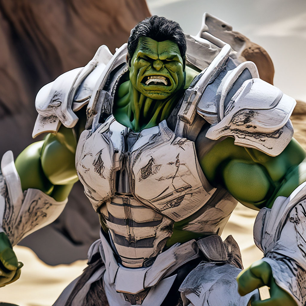 "From white sand white samurai warrior hulk from the Avengers, epic ...