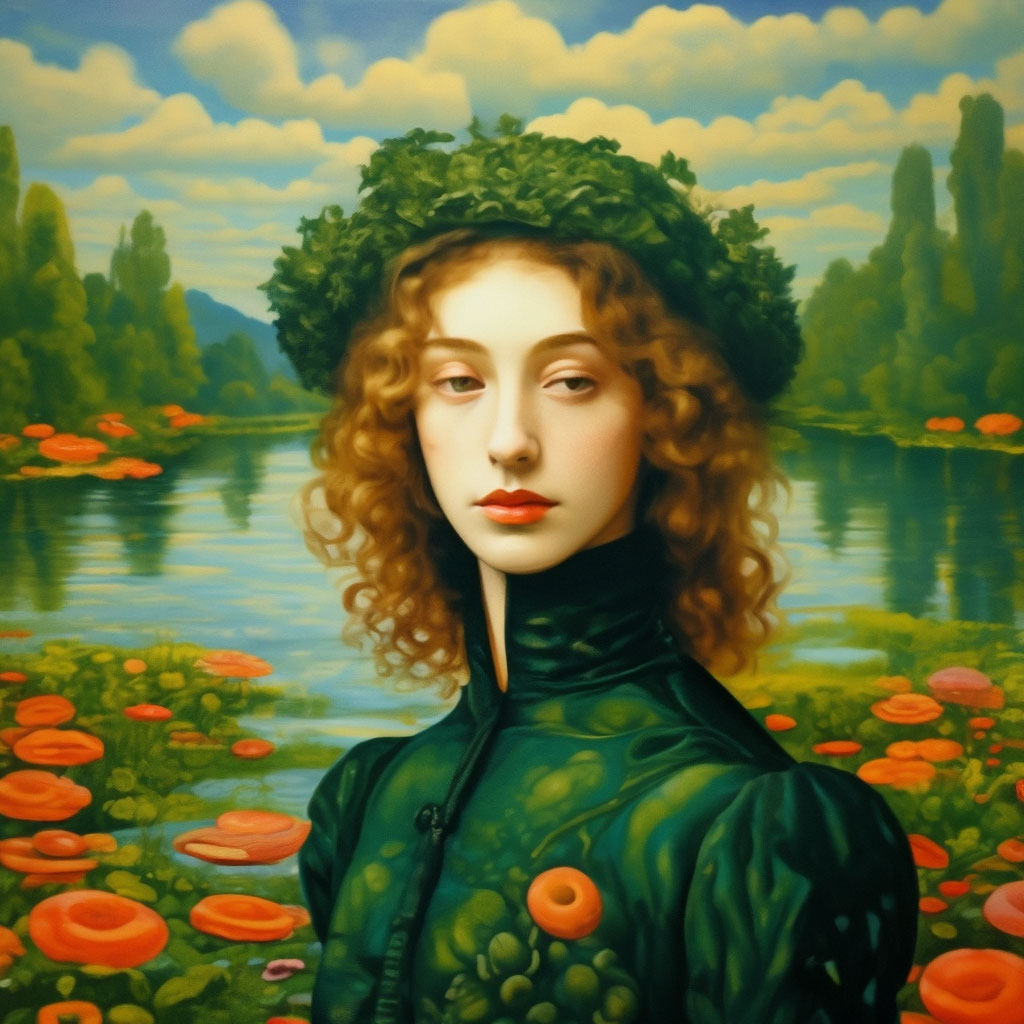 "Collaboration of anti-art styles and mystical horror-Monet's pastoral+ ...