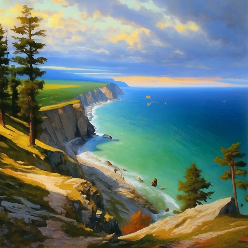 "Incredible Baikal, fantastic view, beautiful landscape, realistic ...