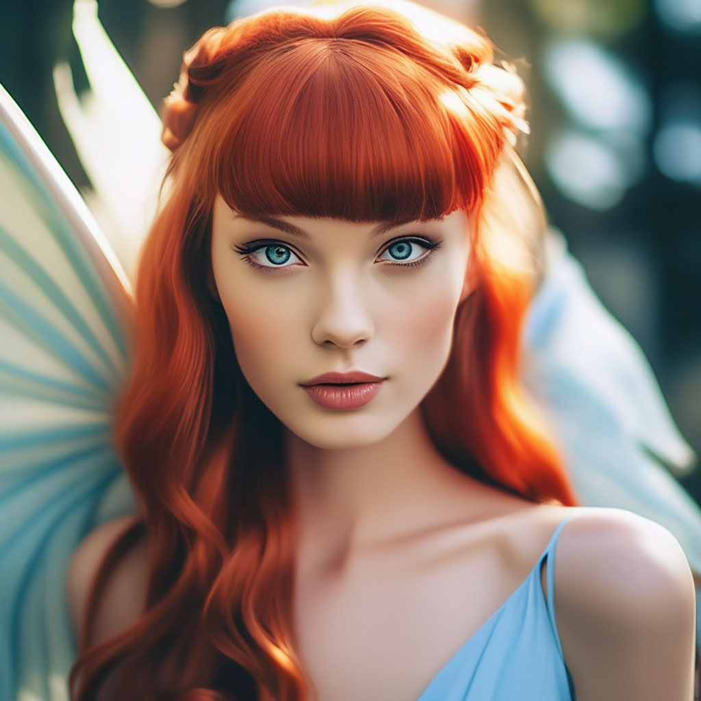 "Model with wings natural beauty fairy bloom, dragon fire fairy from ...