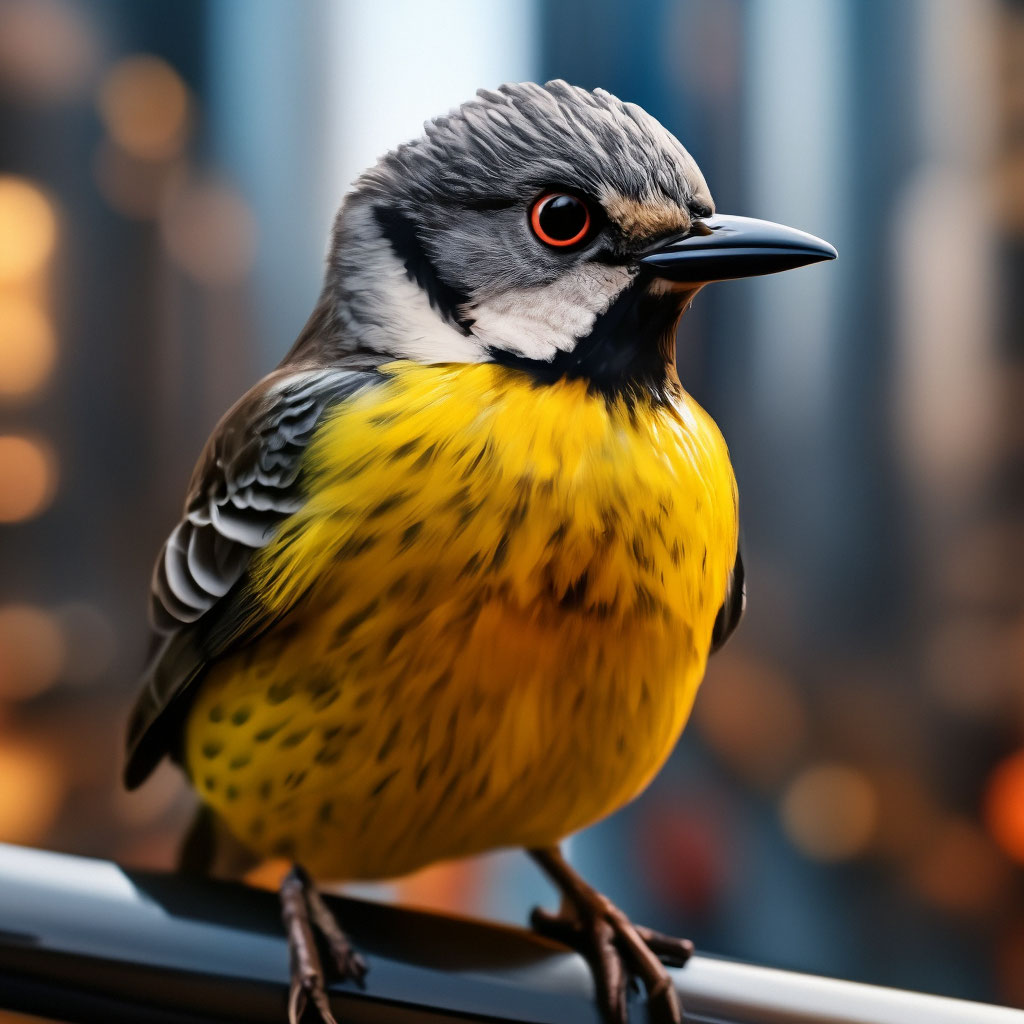 "Serious bird realistic, high quality, hyperdetalization, professional ...