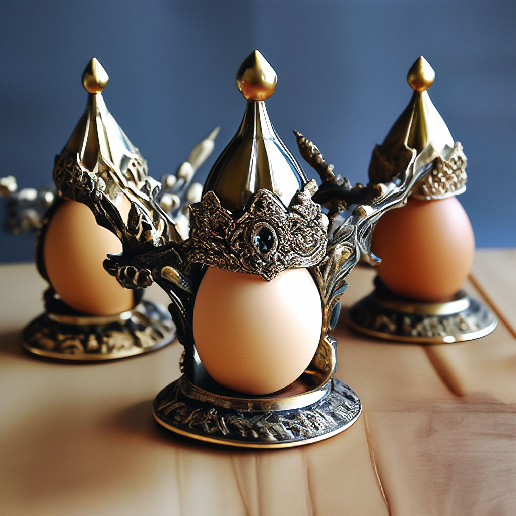 "Slavic egg clamp" — image created in Shedevrum