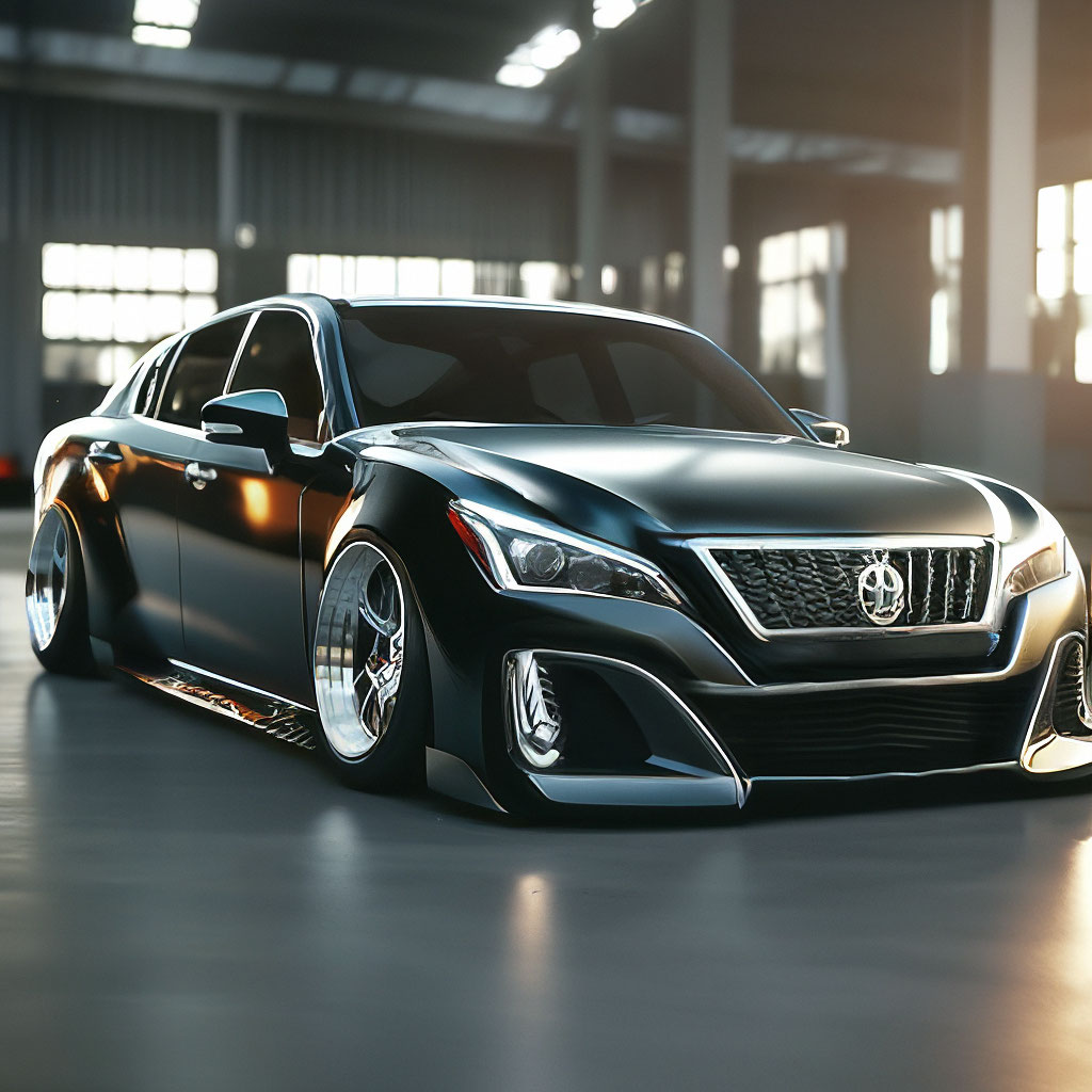 "Toyota crown stance, black edition, beautiful, 4k, high resolution ...