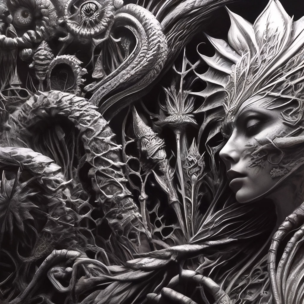 "Gothic, epic, fabulous, hyperrealism, microdetalization, surreal ...