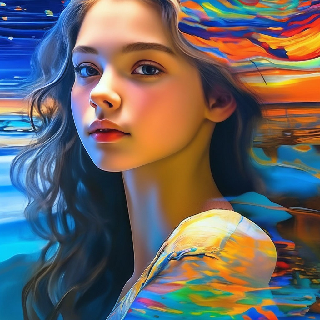 "The girl is beautiful fabulously, breathtakingly, realistic portrait ...