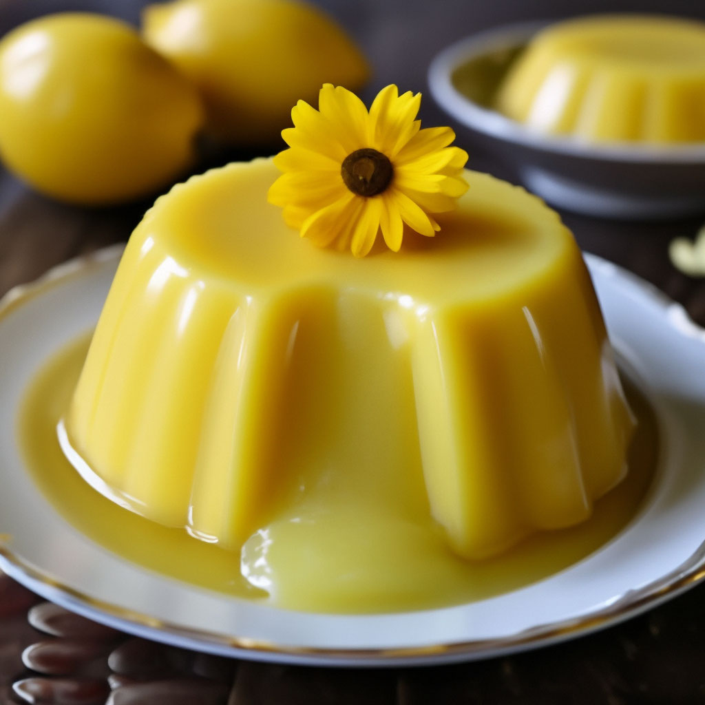 "Yellow pudding" — image created in Shedevrum