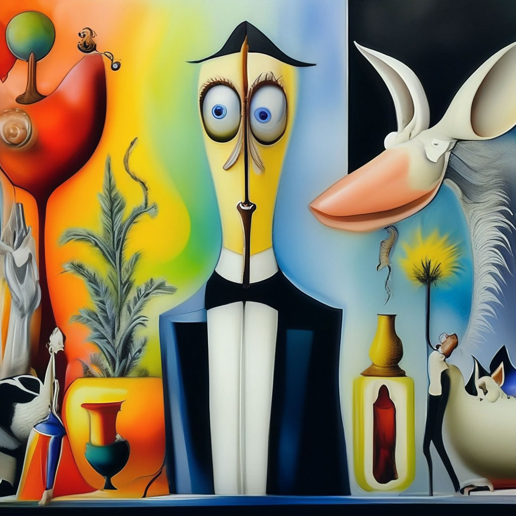 "Figure 0: write: "pun pun!" theater of the absurd, surrealism, in the ...