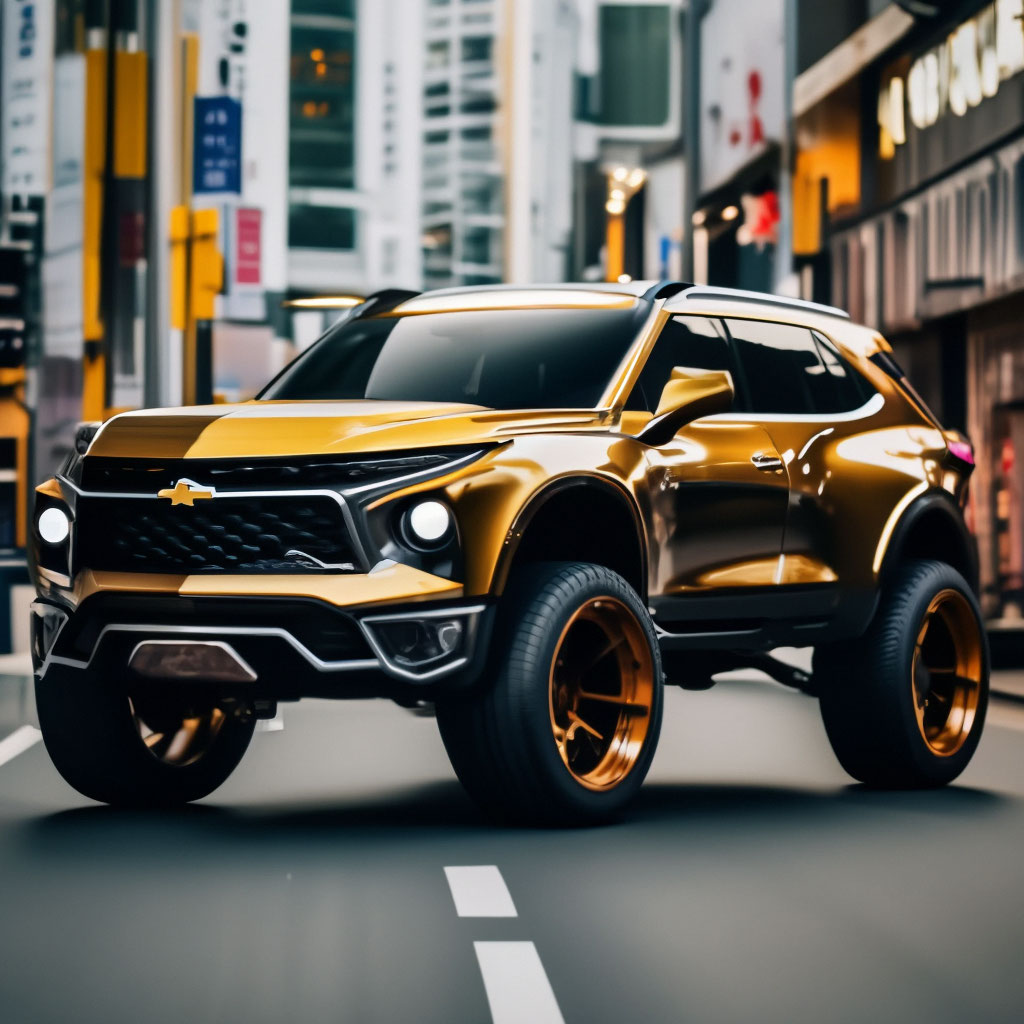 "Futuristic design, Understated suspension, CHEVROLET Blazer, TOKYO ...
