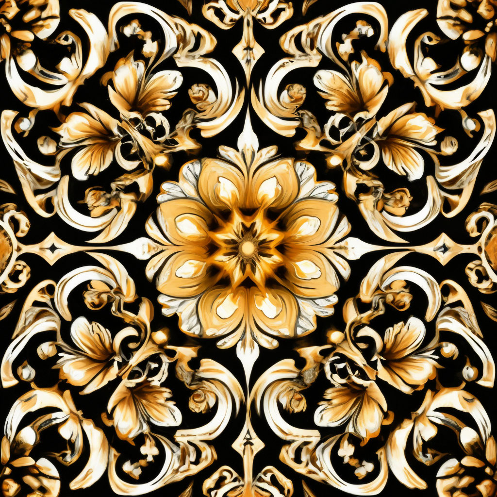 "Slavic patterns luxuriously Russian Renaissance Rus beige brown yellow ...