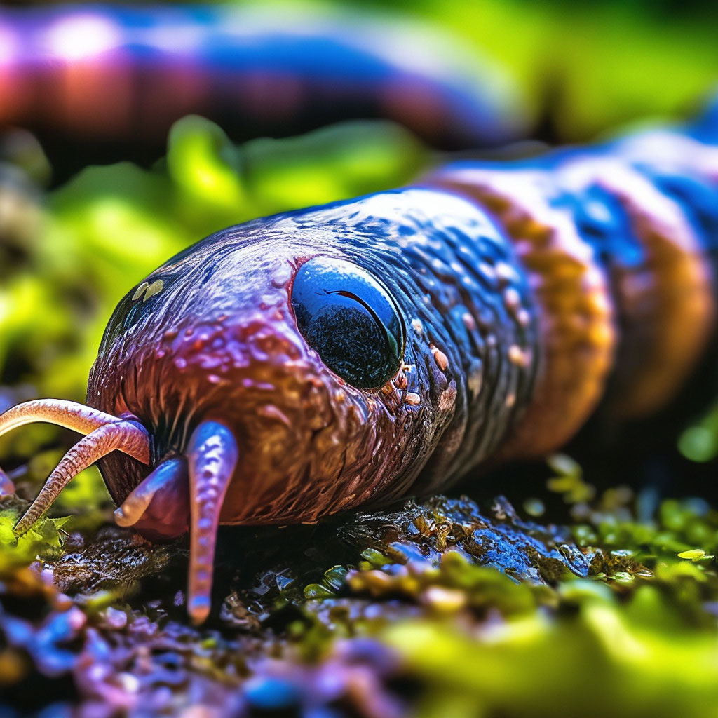 "🌀🍁 earthworm, 256k, double exposure, surrealism, high dynamic range ...