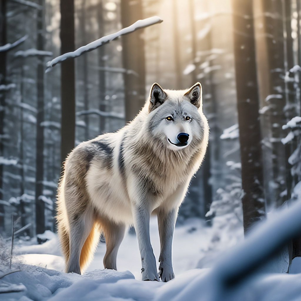 "Natural big white wolf hyperdetalization professional photo winter ...