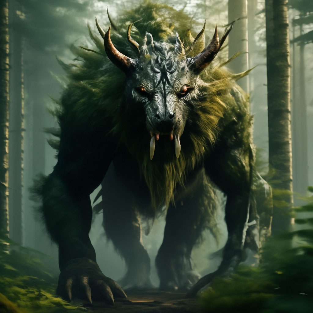 "Forest Beast" — image created in Shedevrum