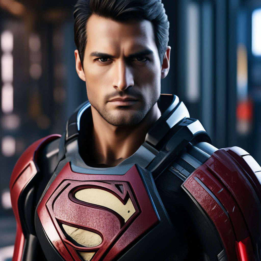 "Mass Effect Superman, aesthetically pleasing, beautiful, realistic ...