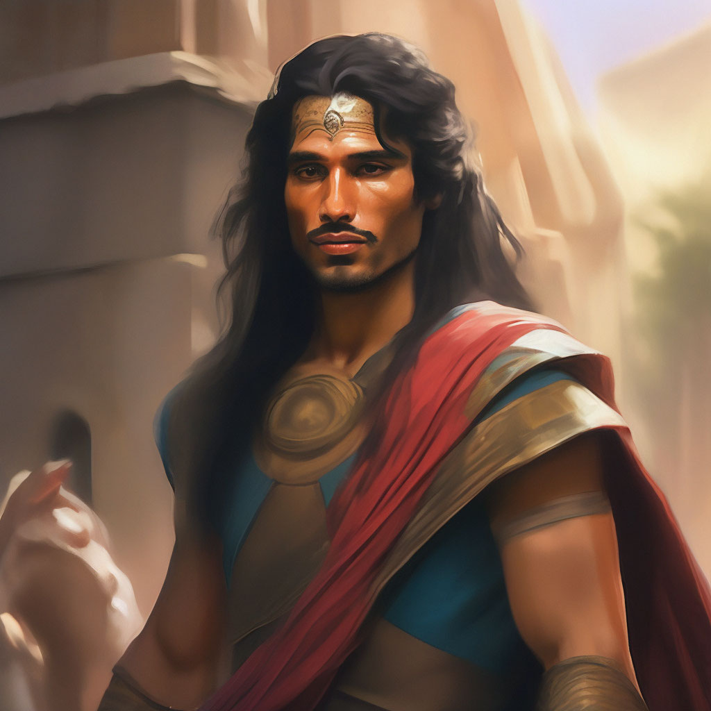 "I came back, after a long time. Shailushay" — image created in Shedevrum