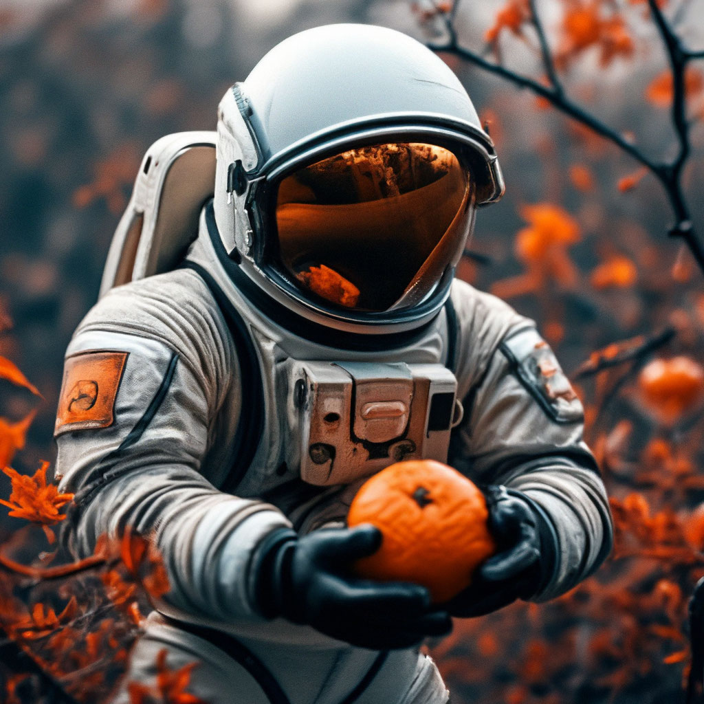 "The cosmonaut gets up through the thorns to give you a tangerine, and ...