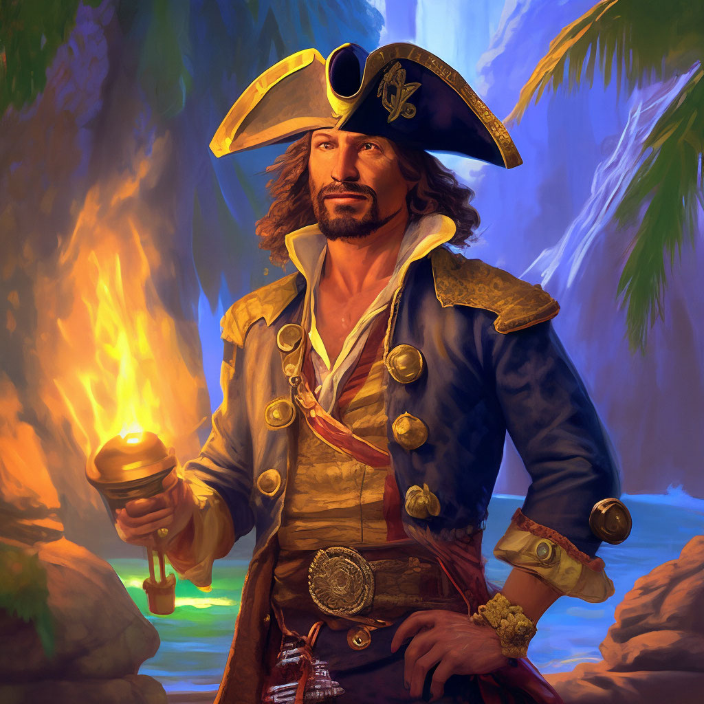 "Treasure island. Ben Gunn the pirate, Captain Flint's sailor" — image ...