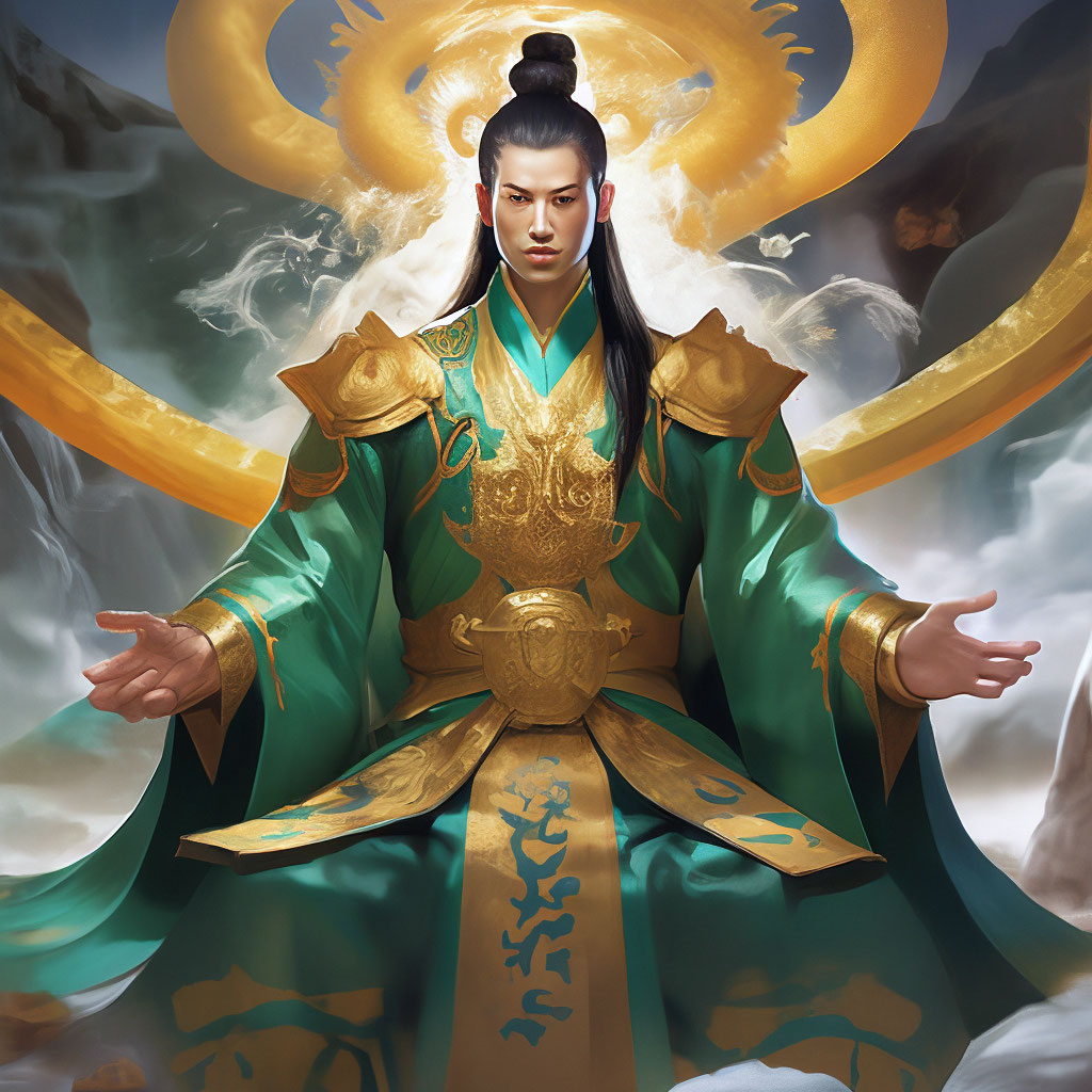"Yu-di, the Jade Emperor" — image created in Shedevrum