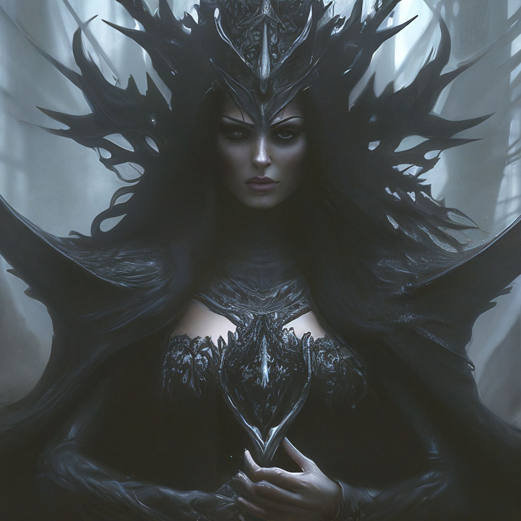 "The embodiment of darkness" — image created in Shedevrum