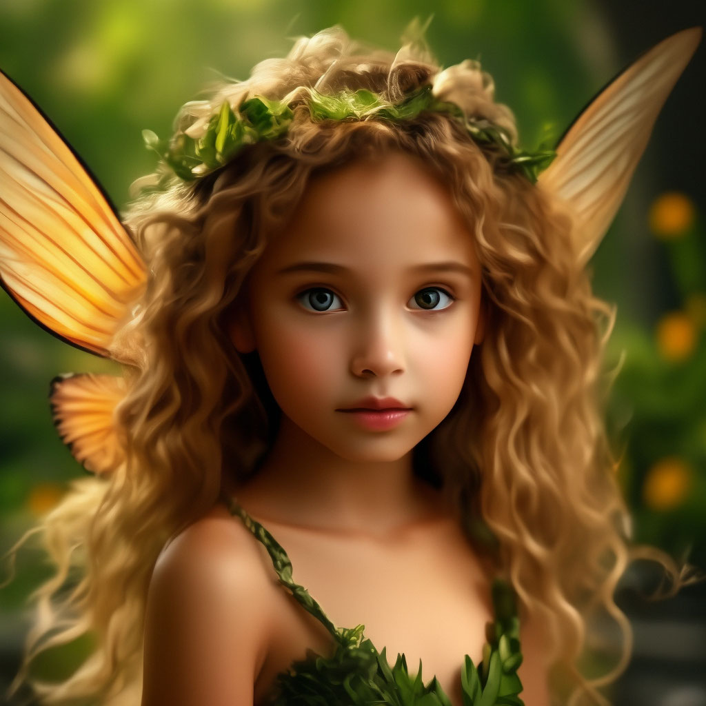 "Realistic shot of an adorable fairy...best quality Masterpiece ...