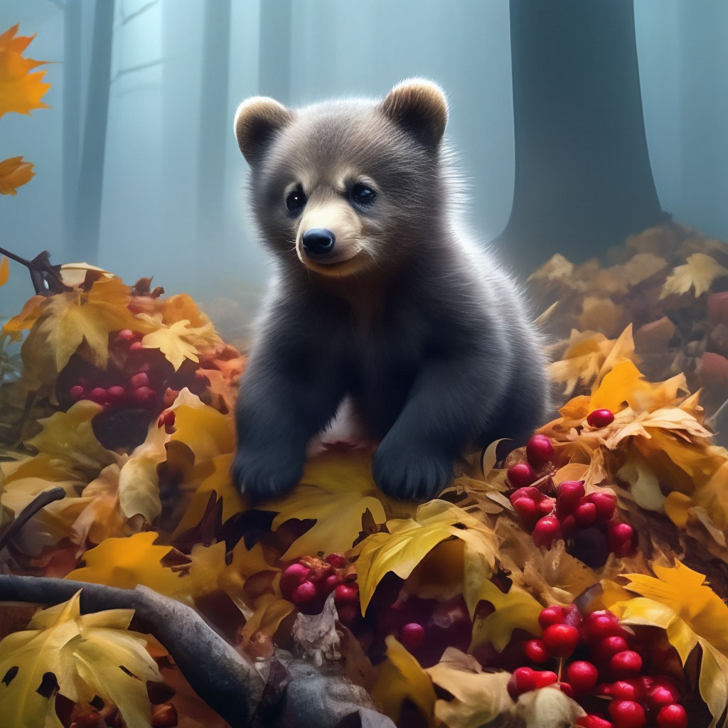 "Autumn gloomy day, mist, wind, on the outskirts of the forest,a ...