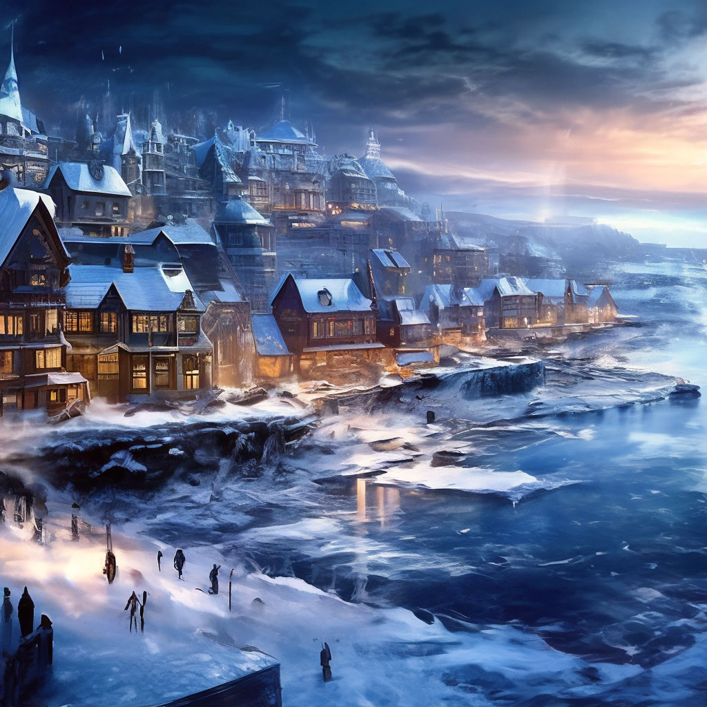 "Winter, cold, lonely houses, seas, cities all seem to be made of ice ...