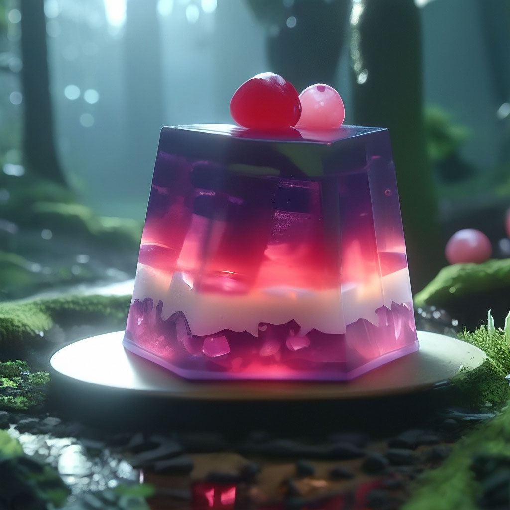 "Beautiful jelly cake, 4k, high resolution, realistic, beautiful ...