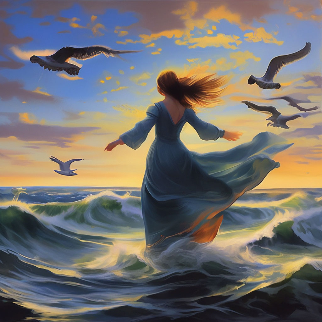 "The sea, freedom, life." — image created in Shedevrum