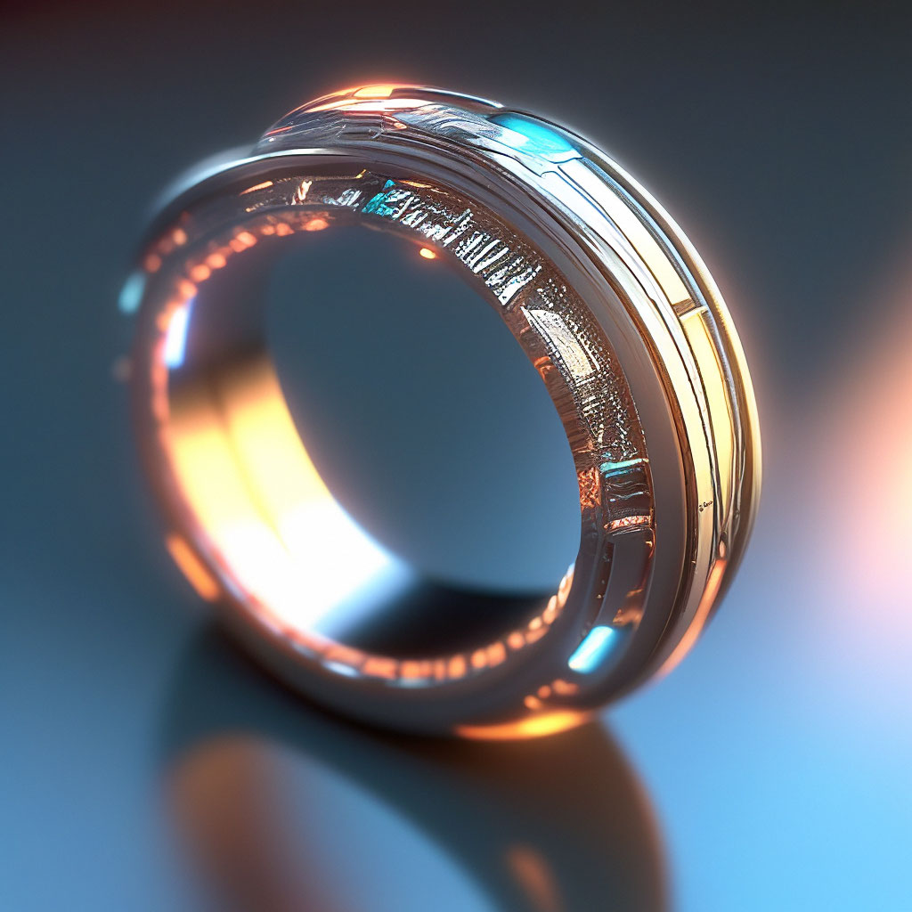 "Futuristic ring, realistic, high detail, soft lighting" — image ...