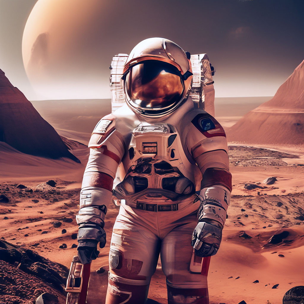 "November 28 - World Mars Day" — image created in Shedevrum