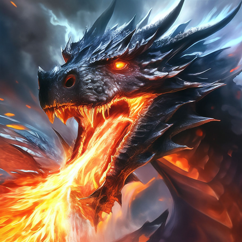 Realistic Fire Dragon