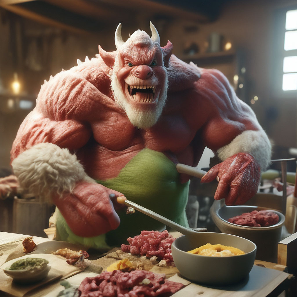 "Real antrapomorphic Robin Bobbin The ogre ate forty people, hyper ...
