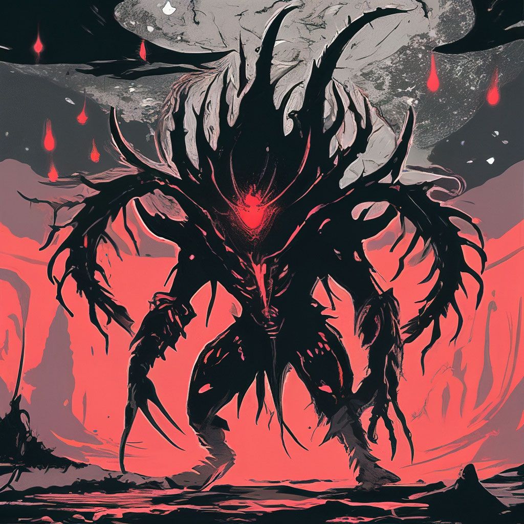 "A Chthonic Creature from the nightmarish wasteland. Which looks like a ...