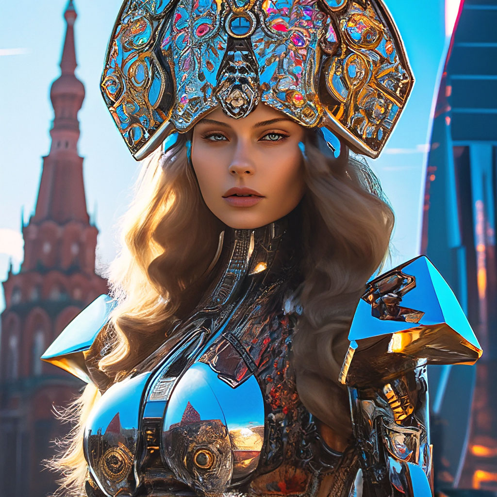 "Russian Russian fairy tale character, Cyborg Vasilisa the Beautiful in ...