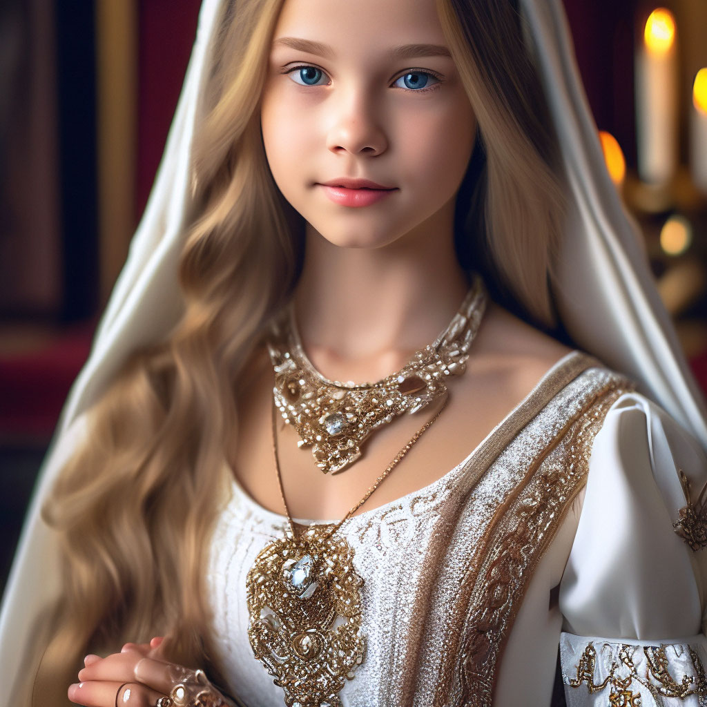 "Young Old Russian princess, standing tall, beautiful, sweet, gentle ...